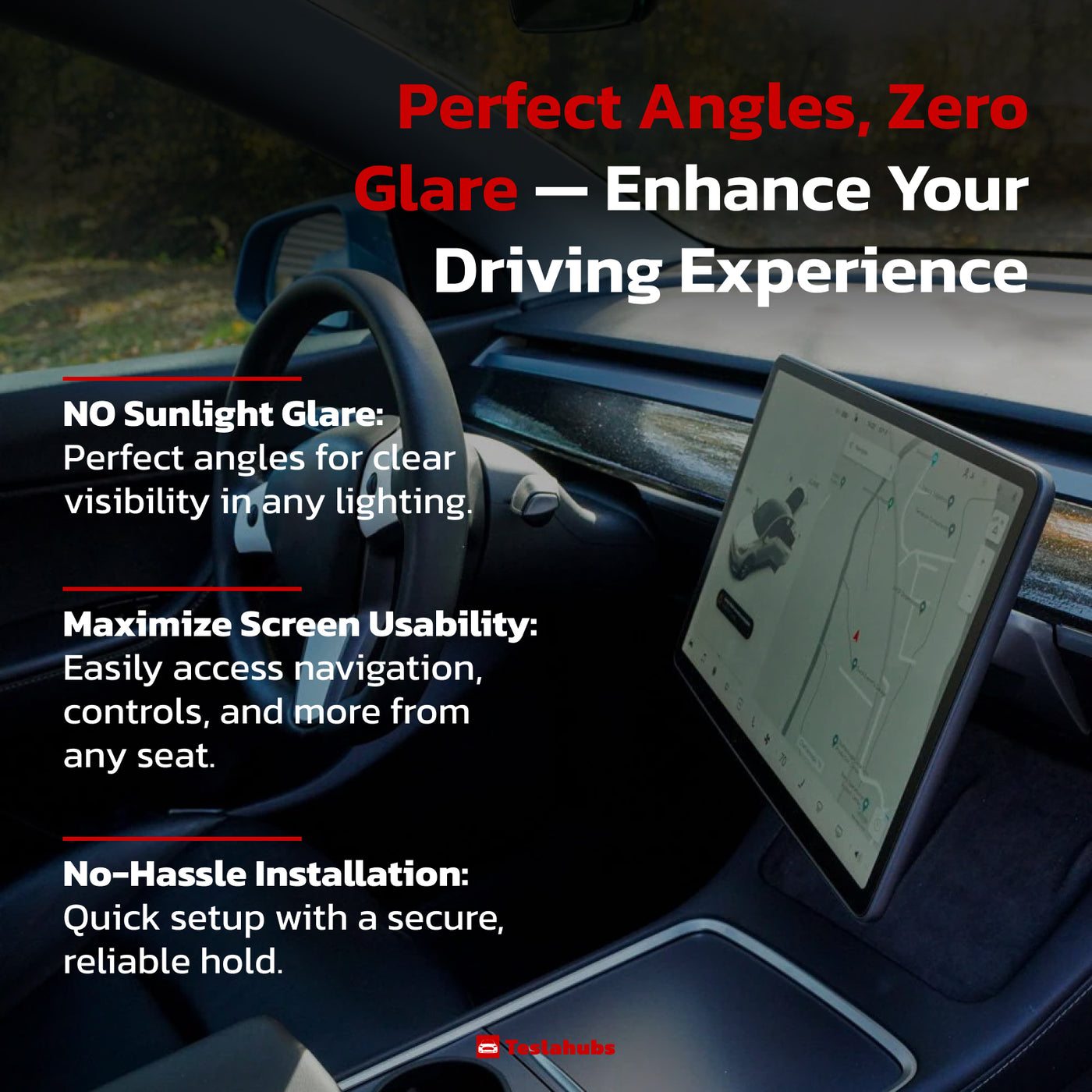 Tilting Screen Kit for Tesla Model 3 & Y – Hub