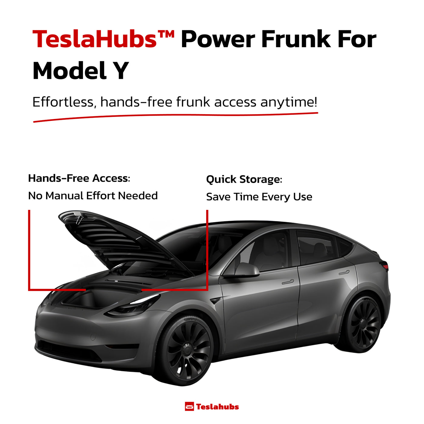 Power Frunk For Model 3 & Y – Hub