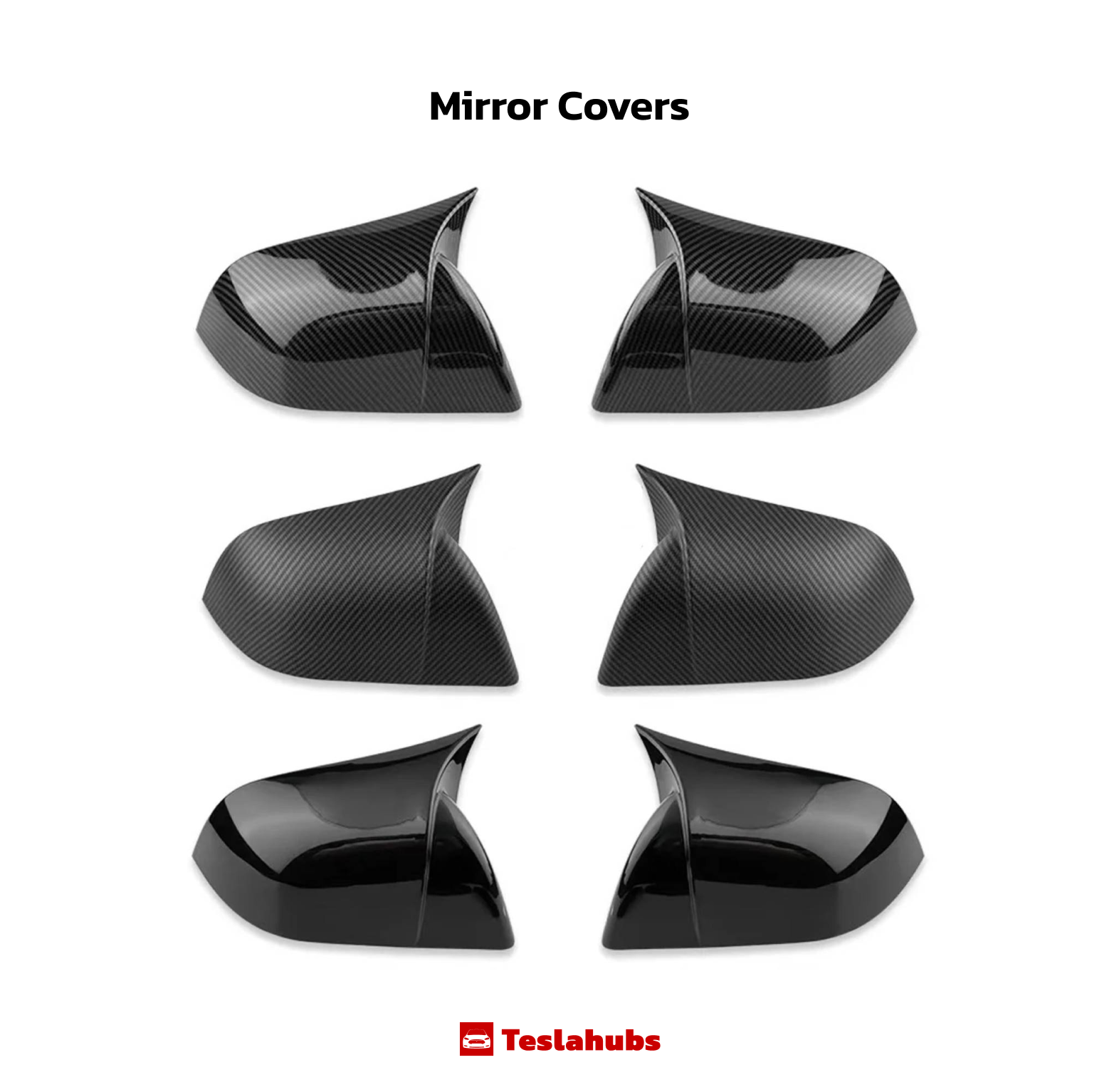 Mirror Covers for Tesla Model 3 & Y – Tesla Hubs