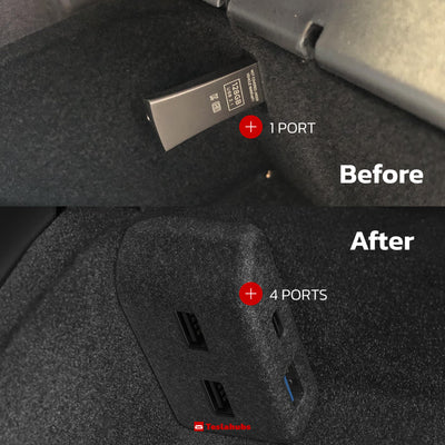 Glove Box USB-Hub for Tesla Model S, 3, X, Y