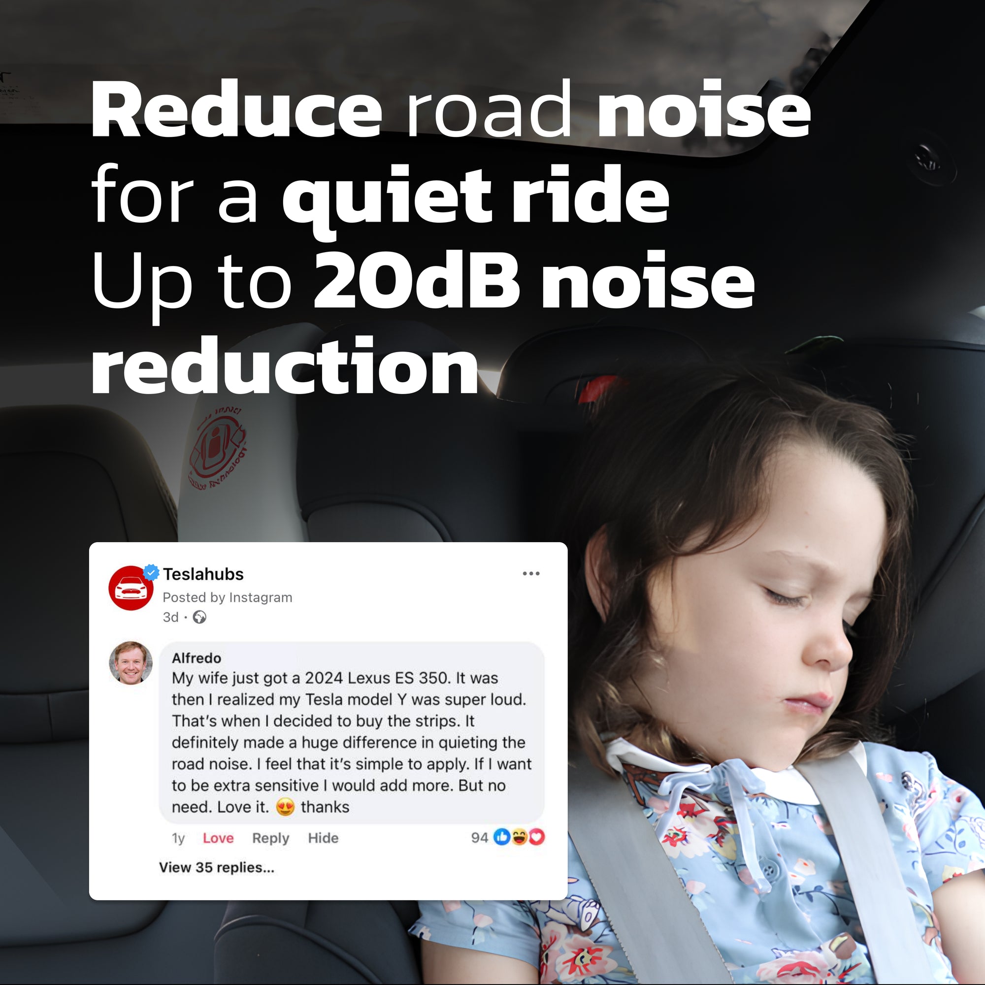 Road Noise Reduction & Weatherproofing Kit for Tesla S, 3, X, Y – Hub