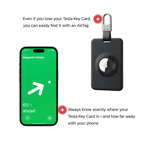 Card Case with Air Tag for Tesla Model S, 3, X, Y – Hub