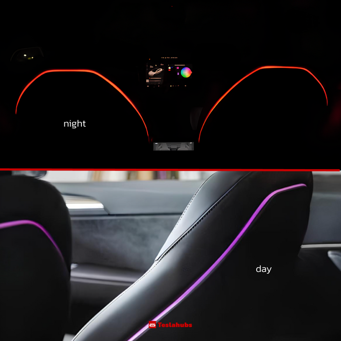 Back Seats RGB Ambient Light for Tesla Model S, 3, X, Y – Hub